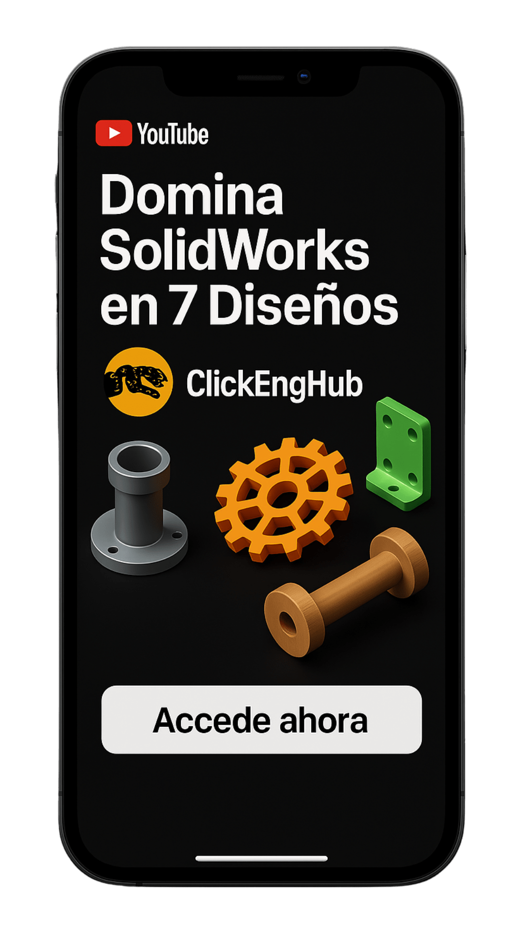 Domina SolidWorks desde Cero | 7 Diseños Paso a Paso